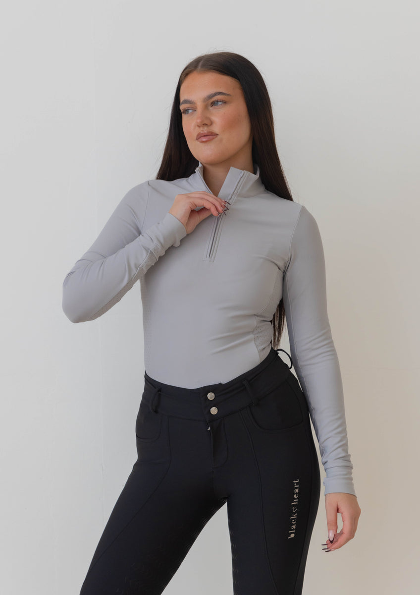 AirTec Base Layer - Light Grey – Black Heart Equestrian