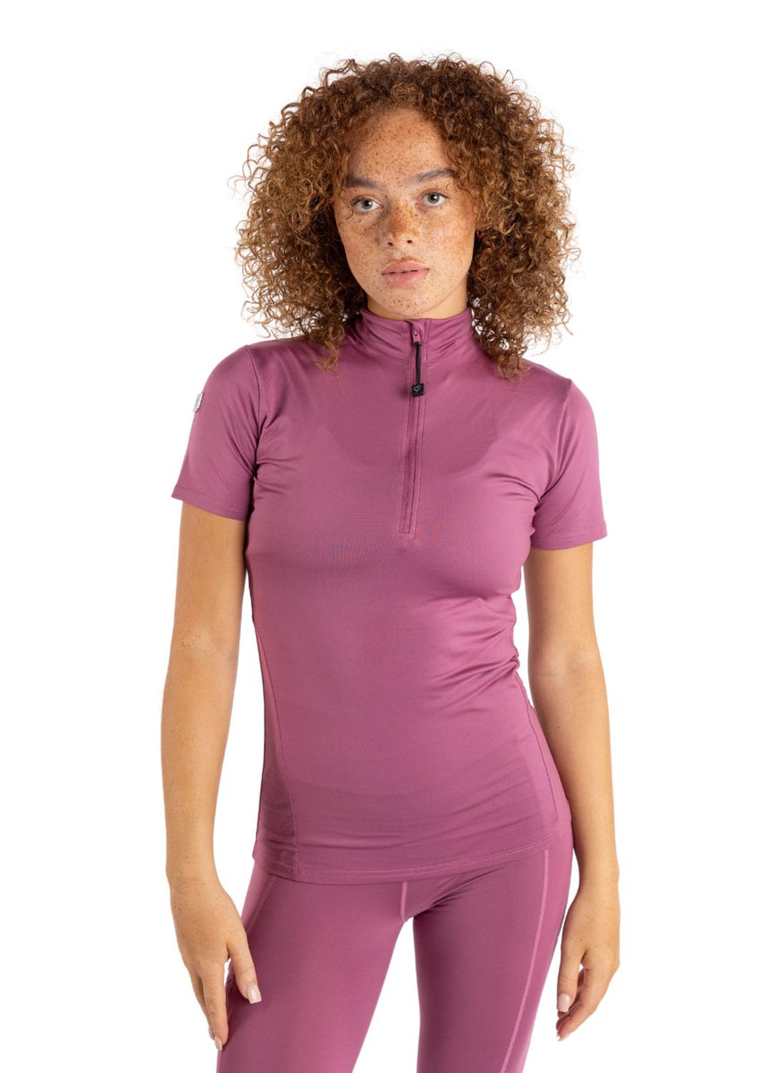 Damson Short Sleeve Base Layer - Black Heart Equestrian